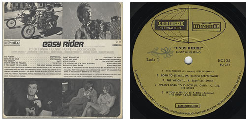 Original Soundtrack Easy Rider Colombian vinyl LP album (LP record ...
