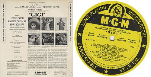 Original Soundtrack Gigi US vinyl LP album (LP record) (378467)