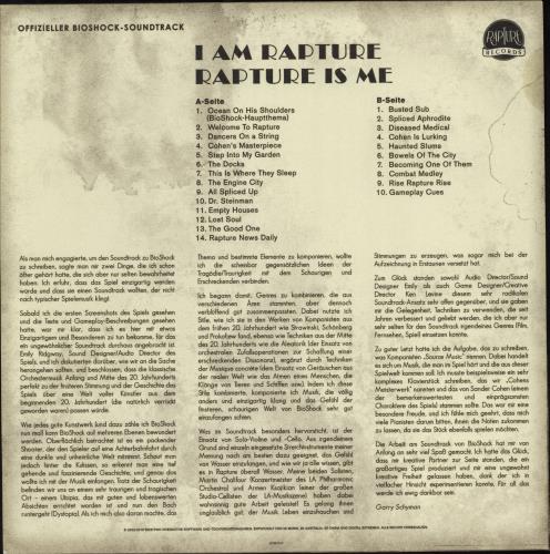 Original Soundtrack I Am Rapture, Rapture Is Me (Bande-Son Officielle ...