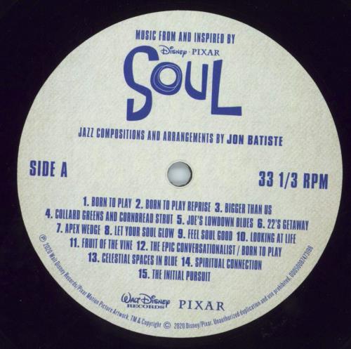 Original Soundtrack Music From and Inspired By Disney Pixar's Soul UK ...