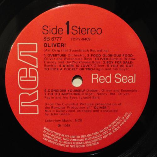 Original Soundtrack Oliver! UK vinyl LP album (LP record) (461671)