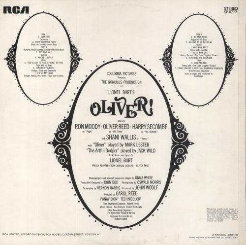 Original Soundtrack Oliver! UK vinyl LP album (LP record) (461671)