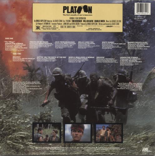 Original Soundtrack Platoon UK vinyl LP album (LP record) (701836)