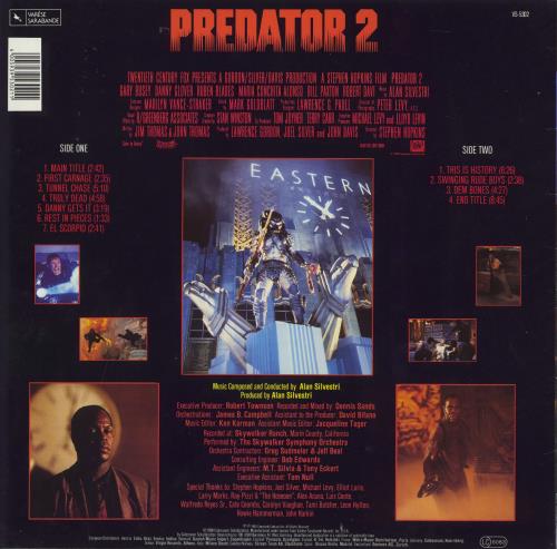 Original Soundtrack Predator 2 German vinyl LP album (LP record) (807078)