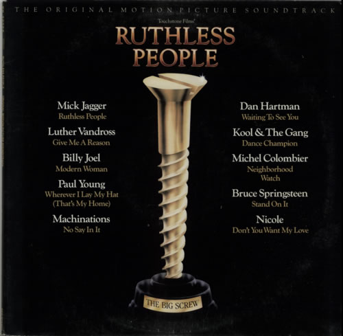 Original Soundtrack Ruthless People US vinyl LP album (LP record) (624299)