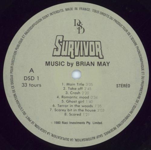 Original Soundtrack Survivor French vinyl LP album (LP record) (812825)