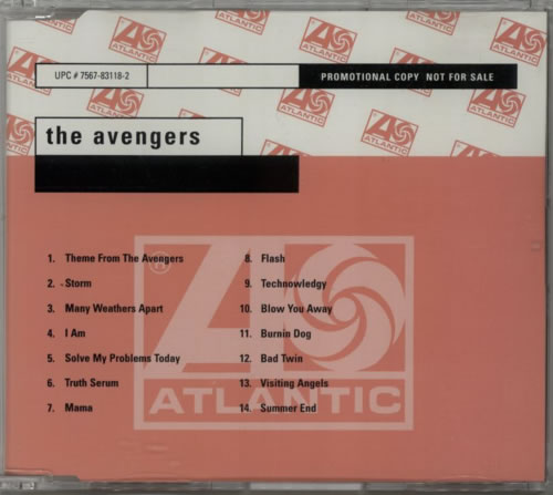 Original Soundtrack The Avengers German Promo CD album (CDLP) (606982)