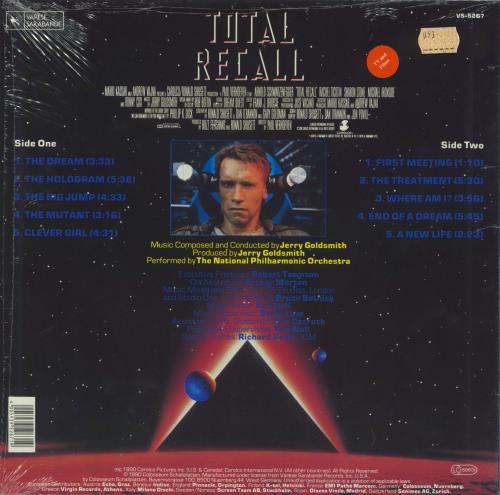 Original Soundtrack Total Recall UK vinyl LP album (LP record) (807646)