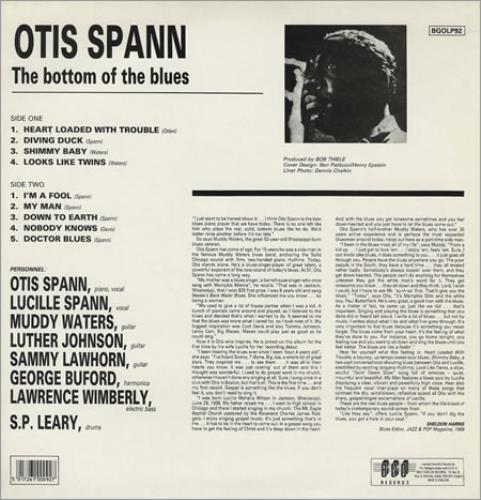 Otis Spann The Bottom Of The Blues UK vinyl LP album (LP record) (239307)