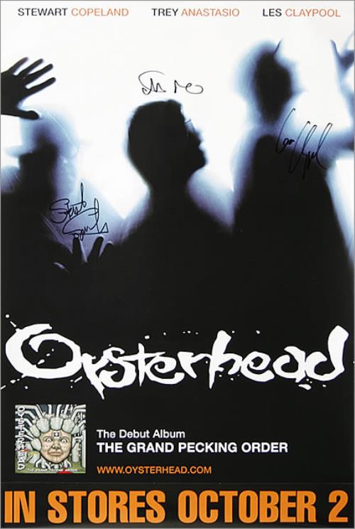 Oysterhead The Grand Pecking Order - Autographed US Promo poster (464030)