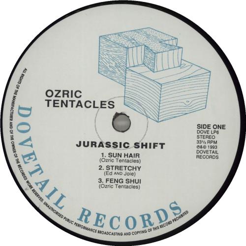 Ozric Tentacles Jurassic Shift + 2 inserts UK vinyl LP album (LP record ...