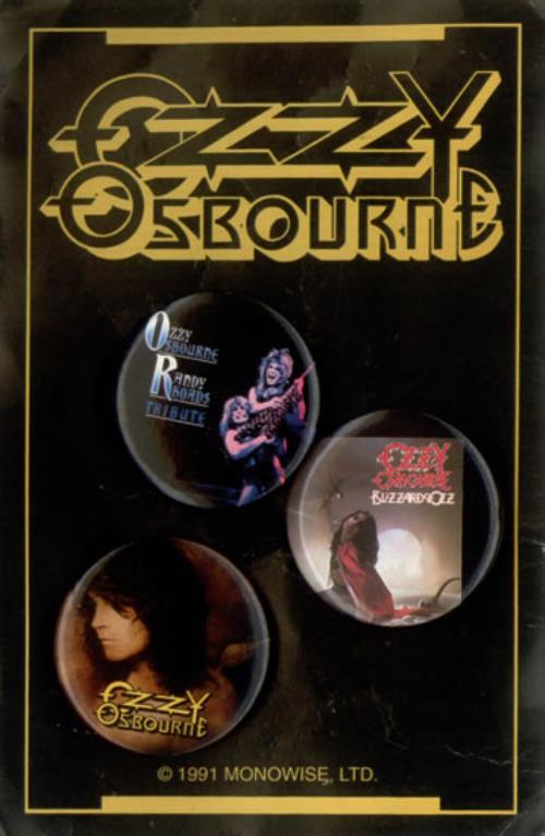 Ozzy Osbourne Set Of 3 Badges US badge (530586) SET OF BADGES