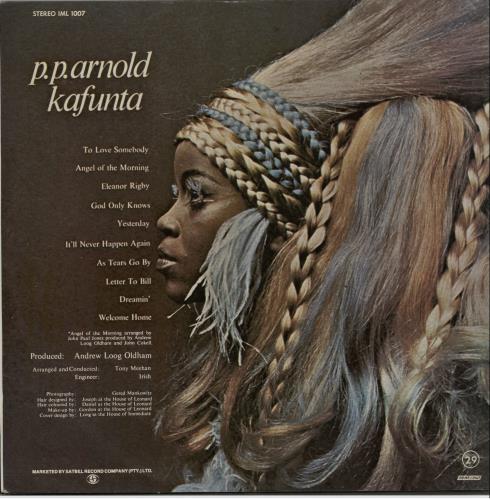 P.P. Arnold Kafunta South African vinyl LP album (LP record) (647564)