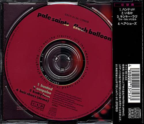 Pale Saints Flesh Balloon + Obi Japanese CD single (CD5 / 5") (355737)