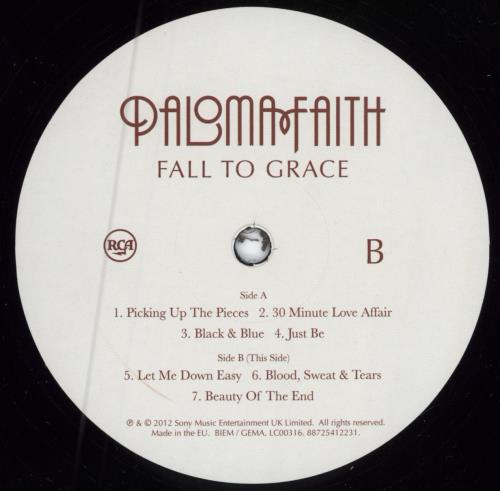 Paloma Faith Fall To Grace UK 2-LP vinyl record set (Double LP Album ...