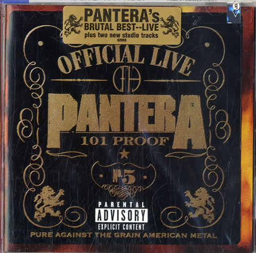 Pantera Official Live: 101 Proof German CD album (CDLP) (600244)