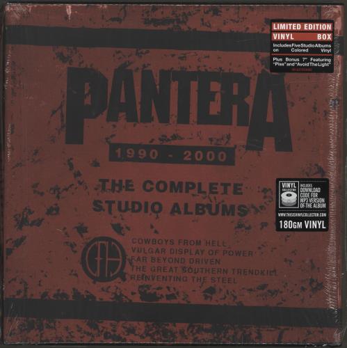 Pantera The Complete Studio Albums 1990-2000 - Sealed UK Vinyl Box Set ...