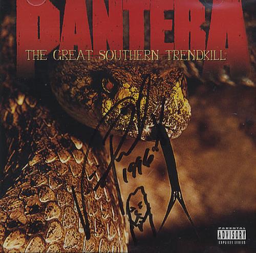 Pantera The Great Southern Trendkill - Autographed US CD album (CDLP ...