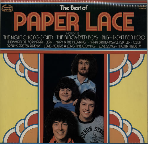 Paper Lace The Best Of UK vinyl LP album (LP record) (565597)