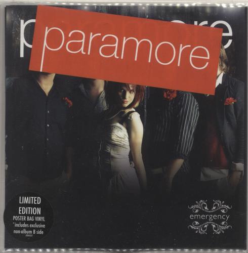 Paramore Emergency - Poster Sleeve + Sticker UK 7" vinyl single (7 inch ...