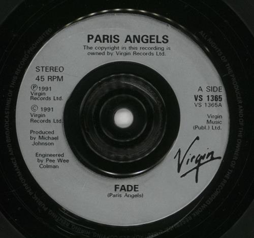 Paris Angels Fade UK 7" vinyl single (7 inch record / 45) (864026)