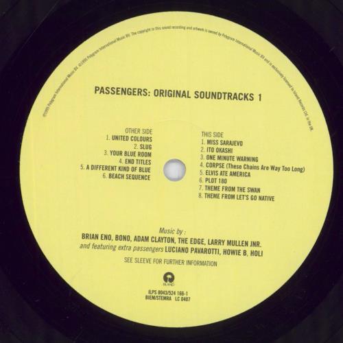 Passengers Original Soundtracks 1 - EX UK vinyl LP album (LP record ...