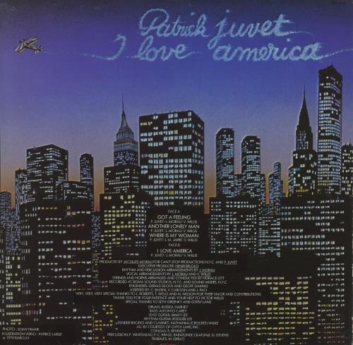 Patrick Juvet Got A Feeling - I Love America French vinyl LP album (LP record) (778242)