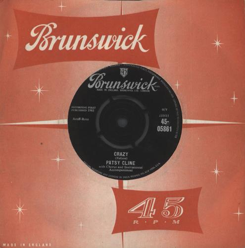 Patsy Cline Crazy UK 7" vinyl single (7 inch record / 45) (716454)