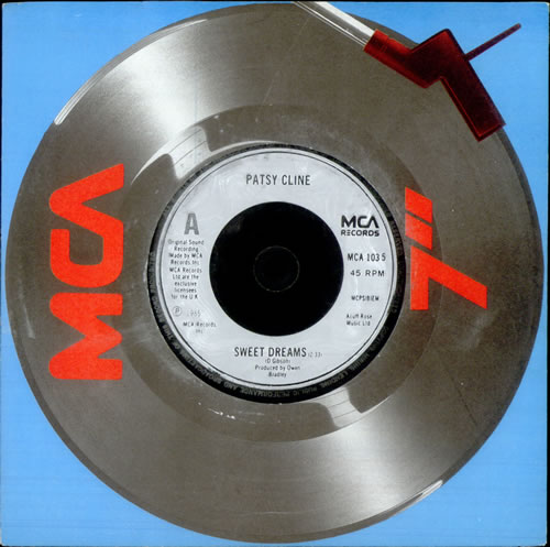 Patsy Cline Sweet Dreams UK 7" vinyl single (7 inch record / 45) (518352)