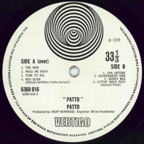 Patto Patto - 1st- VG/G+ UK vinyl LP album (LP record) (770715)