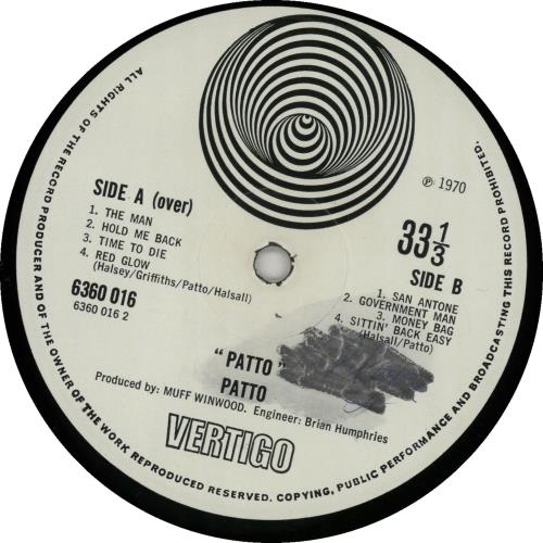 Patto Patto - WOL/S UK vinyl LP album (LP record) (588486)