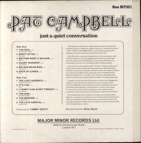 Pat Campbell Just A Quiet Conversation UK vinyl LP album (LP record) (857353)