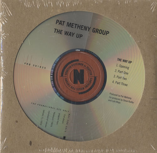 Pat Metheny The Way Up US Promo CD single (CD5 / 5") (453435)