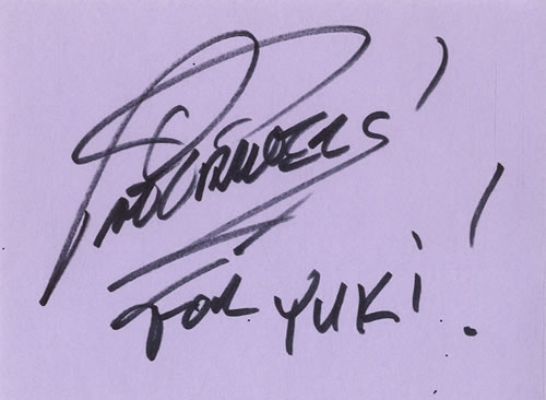 Pat Travers Page Of An Autograph Book UK memorabilia (602193) AUTOGRAPH