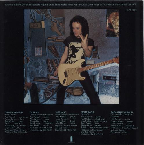 Paul Kossoff Back Street Crawler - 1st UK vinyl LP album (LP record ...