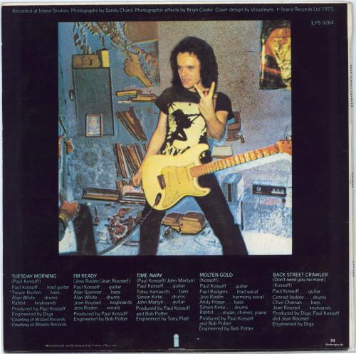 Paul Kossoff Back Street Crawler South African vinyl LP album (LP ...