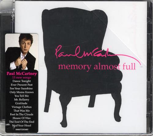 Paul McCartney and Wings Memory Almost Full UK CD album (CDLP) (401721)
