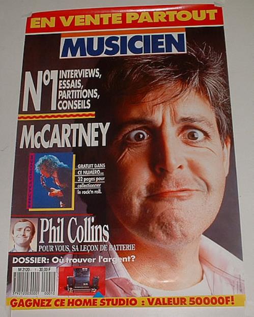Paul McCartney and Wings Musicien French poster (335954)