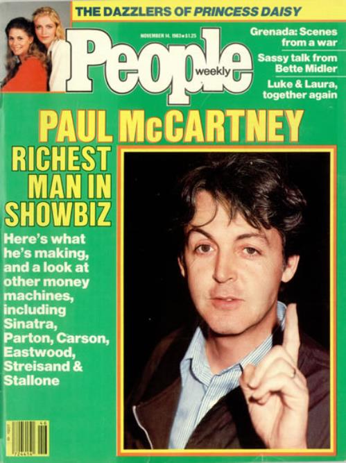 Paul McCartney and Wings People Weekly - November 1983 US magazine ...