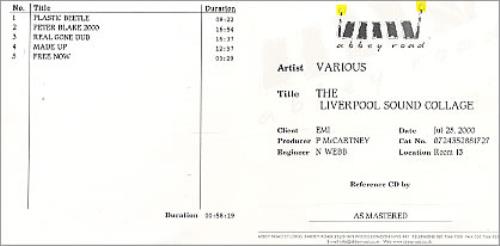 Paul McCartney and Wings The Liverpool Sound Collage UK Promo CD-R ...