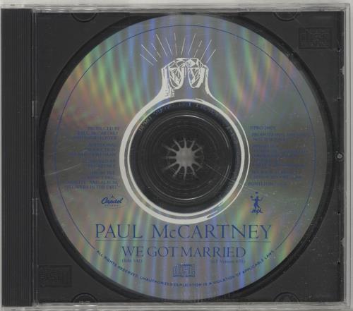 Paul McCartney and Wings We Got Married US Promo CD single (CD5 / 5 ...