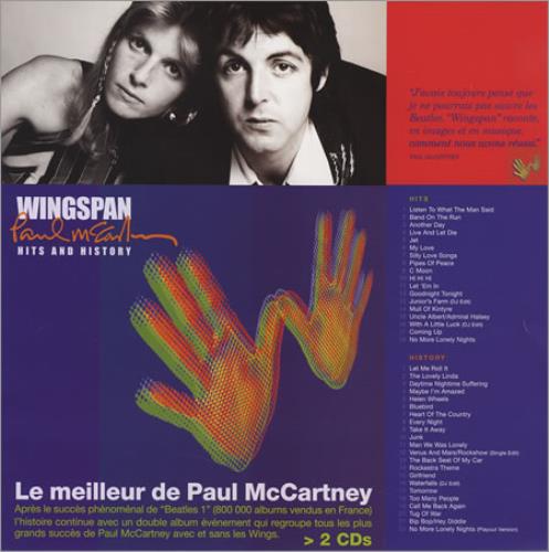 Paul McCartney and Wings Wingspan: Hits And History French Promo ...
