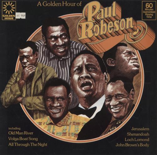 Paul Robeson A Golden Hour Of UK vinyl LP album (LP record) (491346)