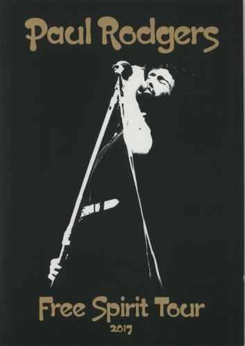 Paul Rodgers Free Spirit Tour 2017 UK tour programme (684301) TOUR ...