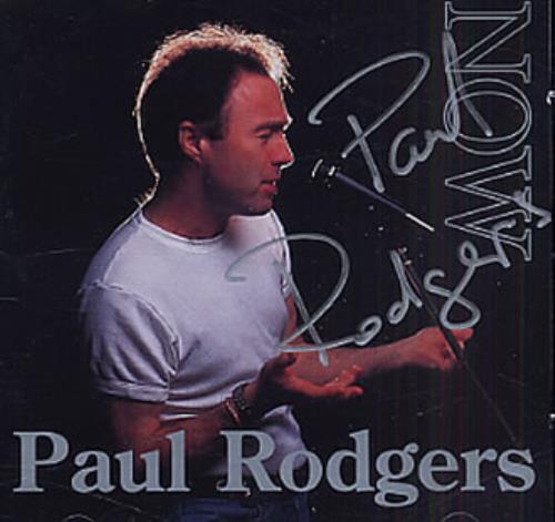 Paul Rodgers Now - Autographed German CD album (CDLP) (331476)