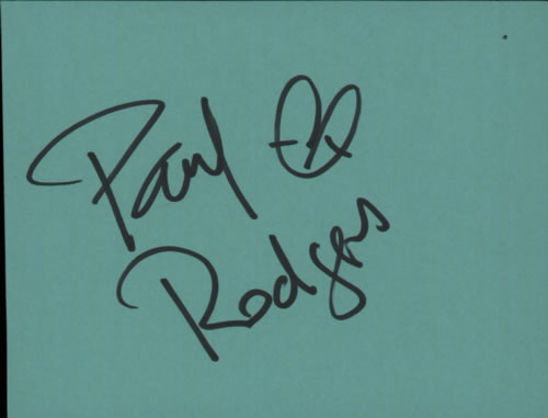 Paul Rodgers Pages From An Autograph Book UK memorabilia (601878 ...