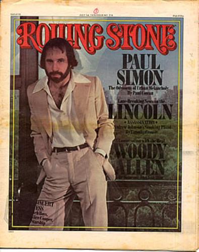 Paul Simon Rolling Stone UK magazine (292695) JULY 1ST ISSUE NO 216