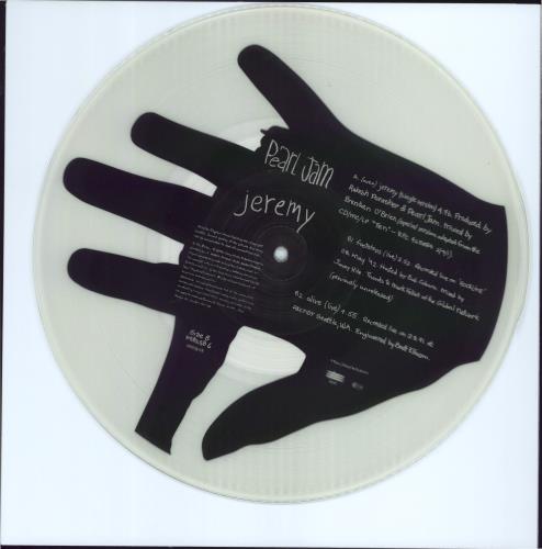 Pearl Jam Jeremy UK 12" vinyl picture disc (12 inch picture record) (32035)