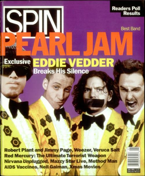 Pearl Jam Spin - Pair Of Magazines US Promo magazine (537665) TWO MAGAZINES