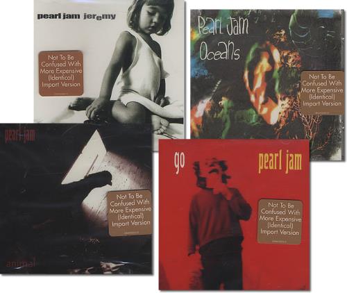 Pearl Jam The Singles Reissue Collection US Promo CD single (CD5 / 5 ...